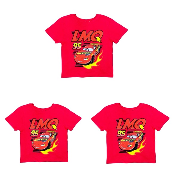 Disney | Shirts & Tops | Disney Pixar Cars Lightning Mcqueen Size 3t ...